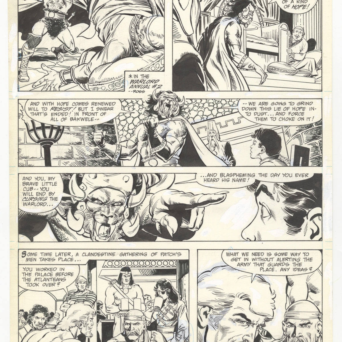 Warlord #89 pg 12 by Rich Buckler Original Comic Art – Neat Stuff Vault