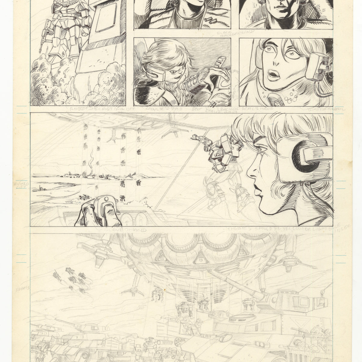 Robotech Defenders Original Comic Book Art pg 23 by Judith Hunt – Neat ...