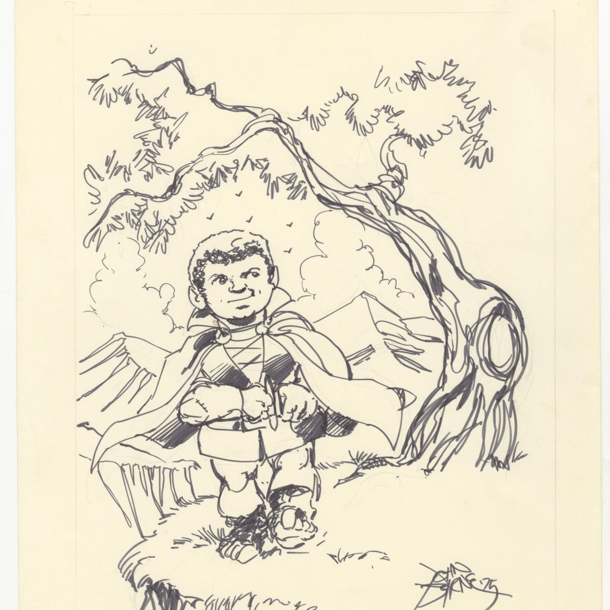John Byrne FRODO Lord of the Rings Drawing Neat Stuff l – Neat Stuff Vault