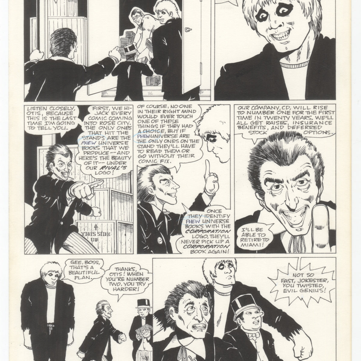 Boris the Bear #6 pg 13 Original Comic Art James Dean Smith Jokester ...