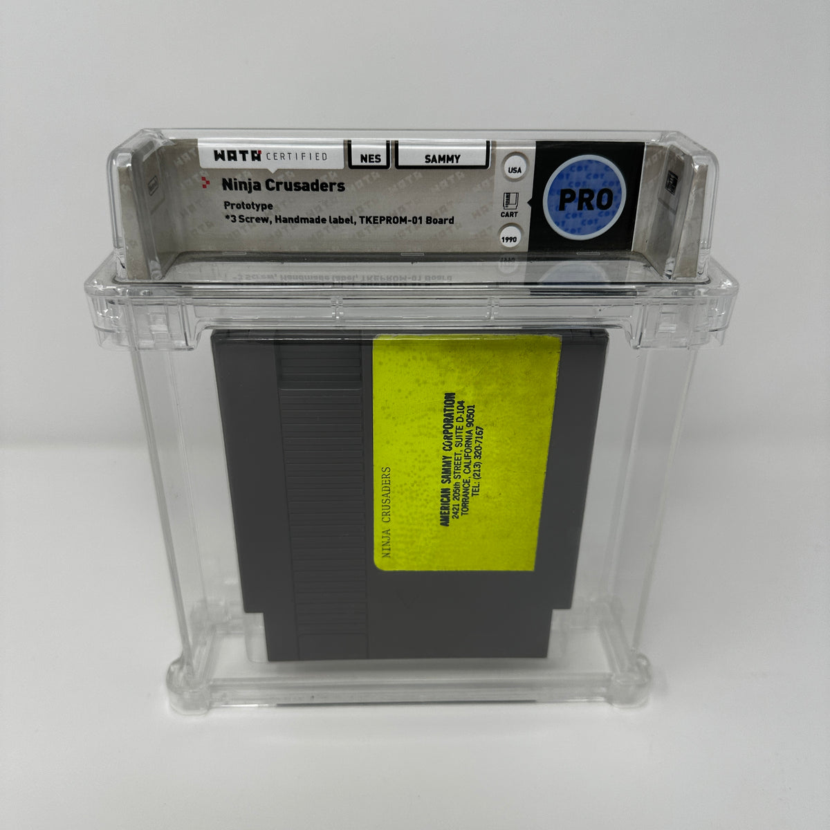 Ninja Crusaders WATA certified Prototype NES 1990 – Neat Stuff Vault