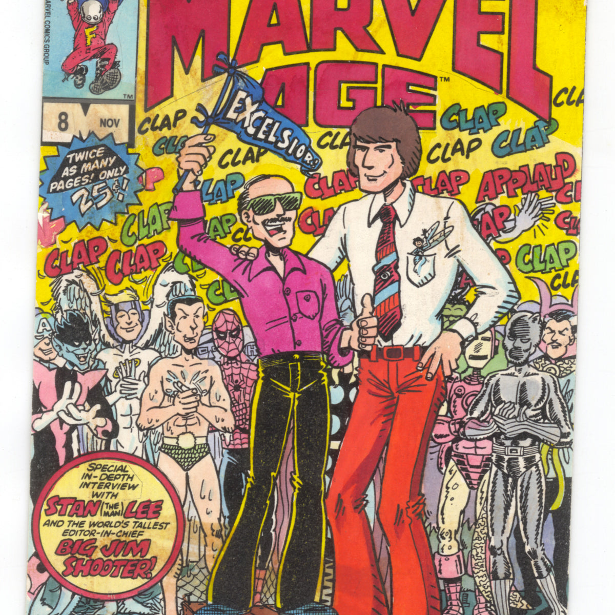 Marvel Age #8 Original Hand Color Comic Cover Color Guide Production A ...