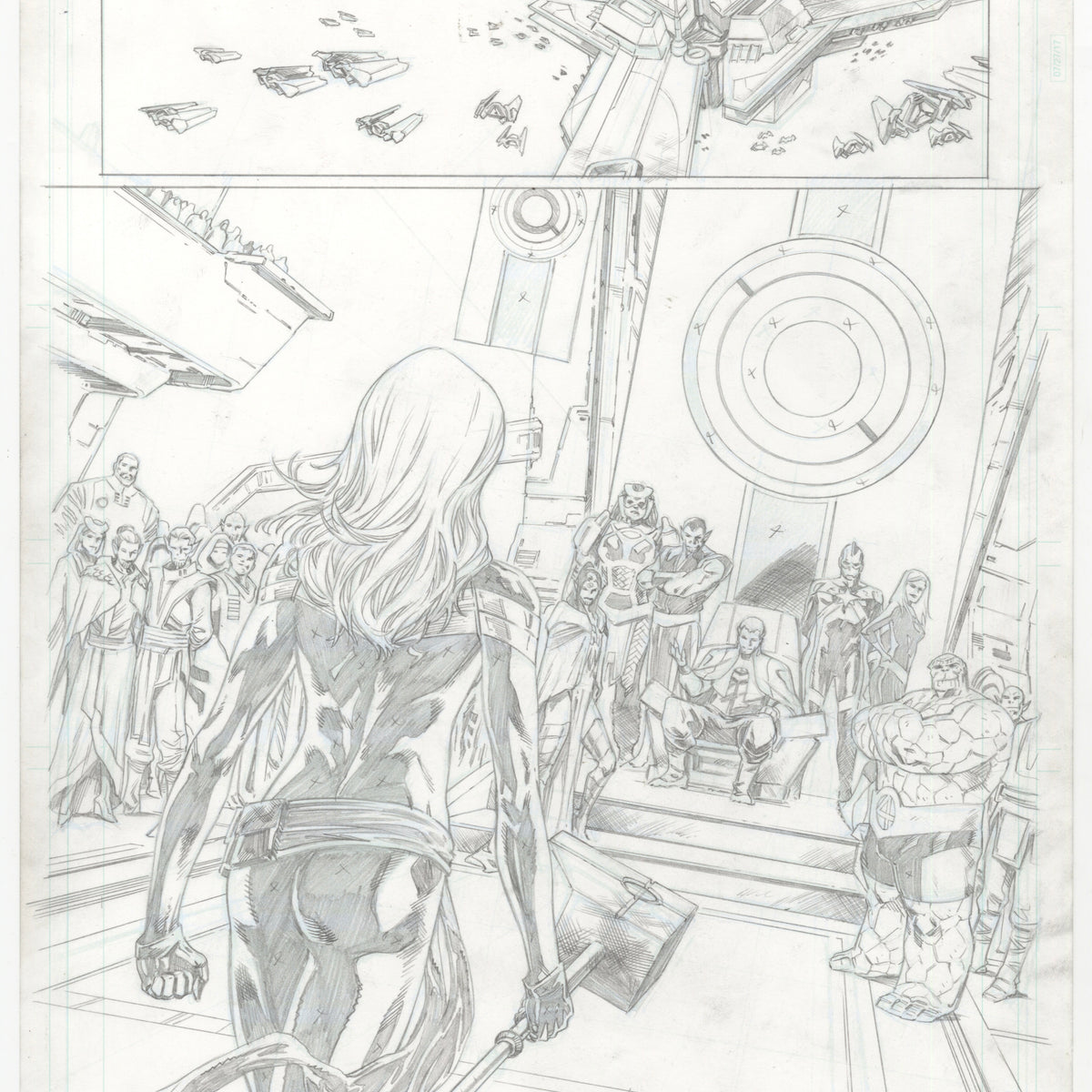 Captain Marvel #18 (152) pg 5 Original Comic Half Splash Art by Cory S ...