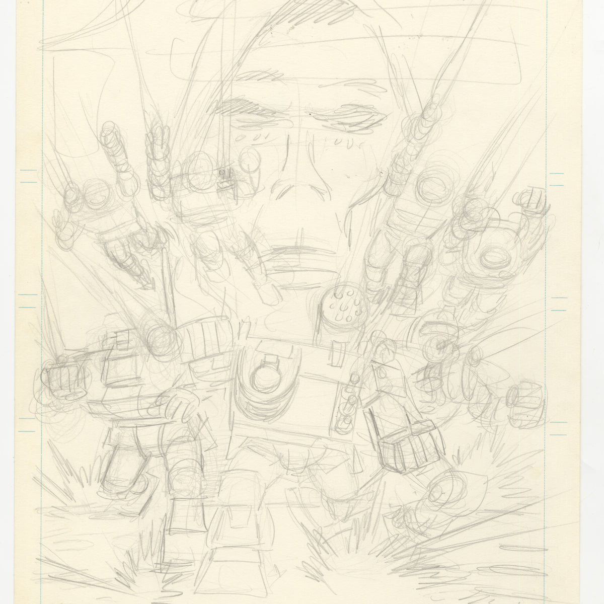 Robotech Defenders #2 Original Comic Book Art COVER Prelim by Judith H ...
